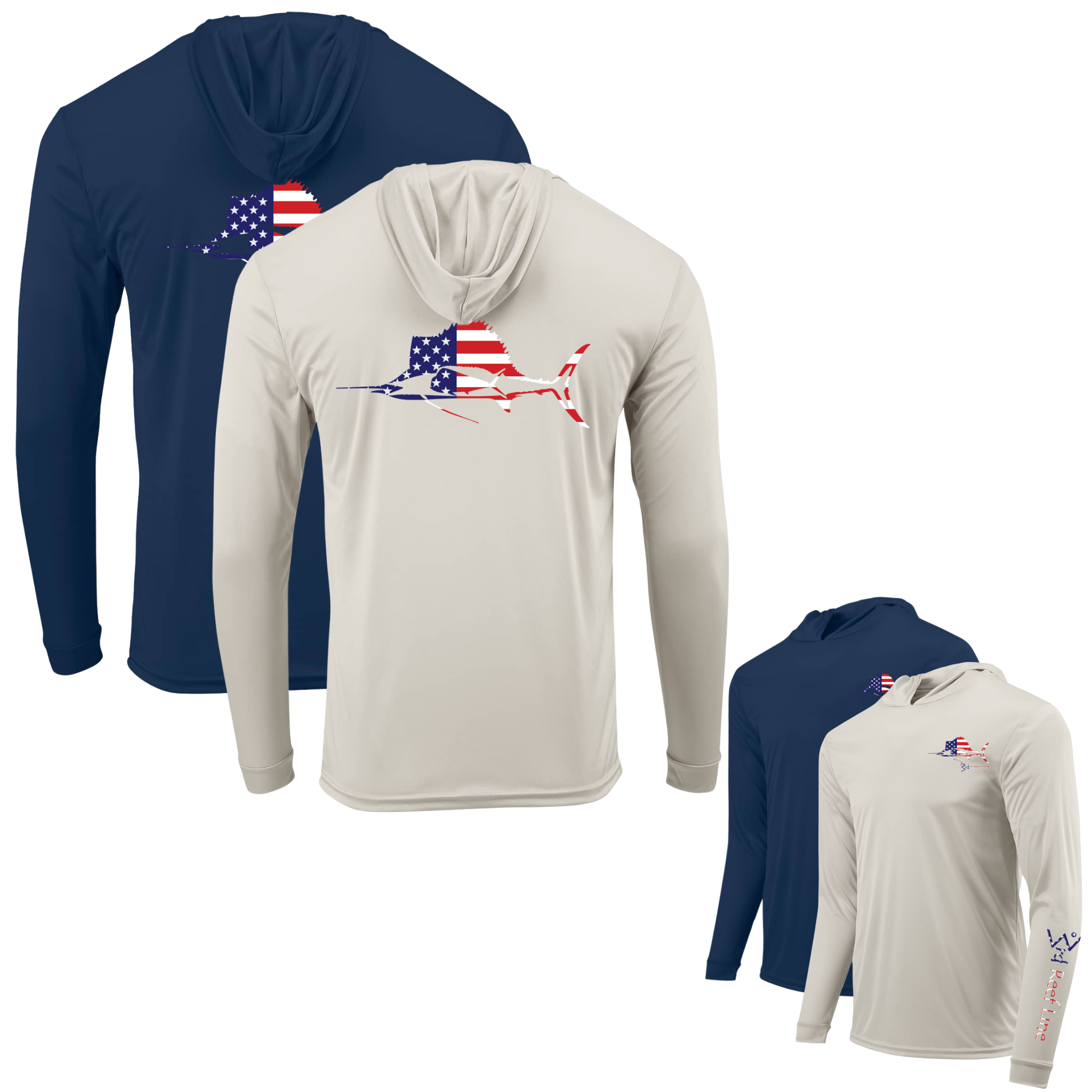 Tortuga with American Flag Offshore Design – 3rd Reef Line