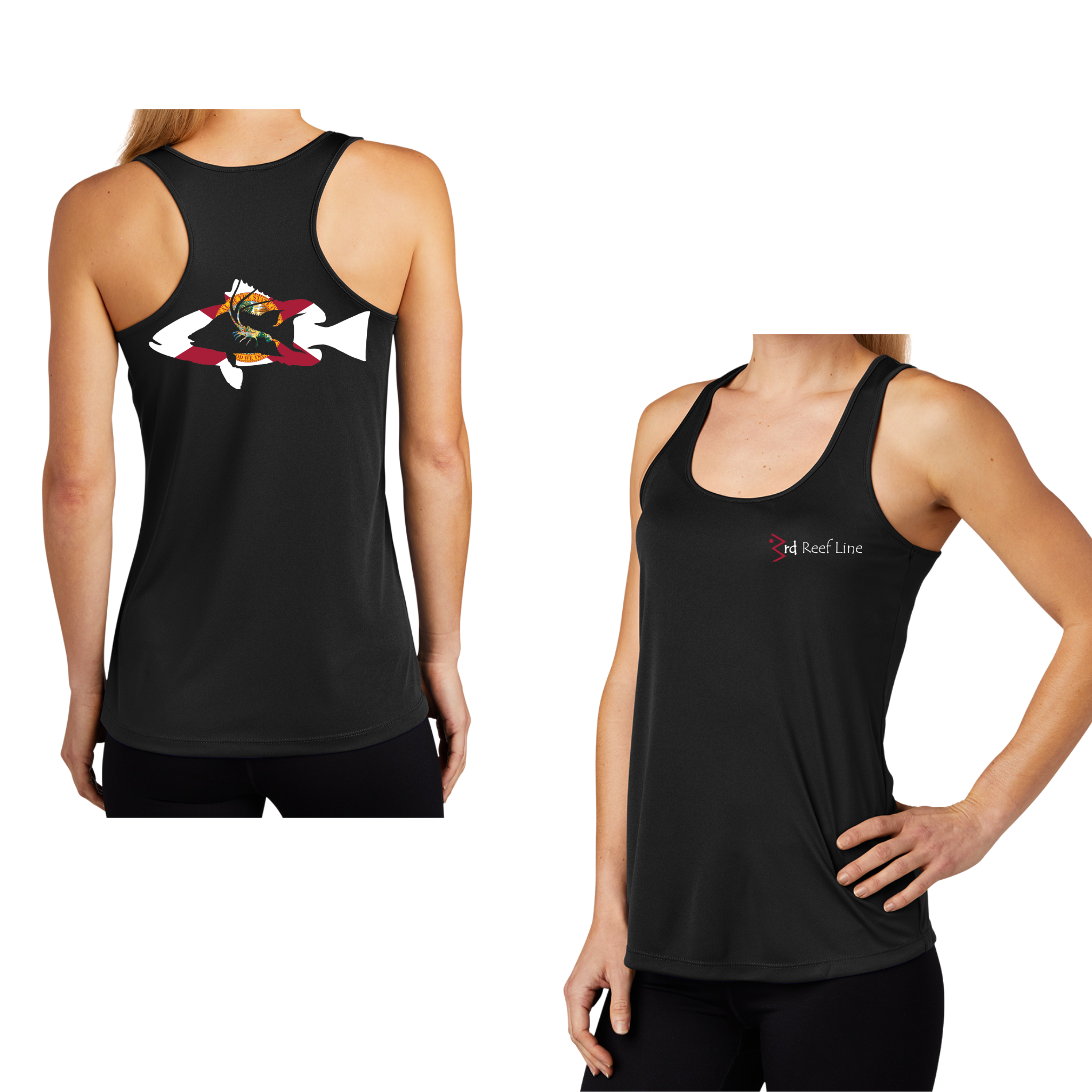 Rip Tide Tank with Florida Flag Diver Design – 3rd Reef Line