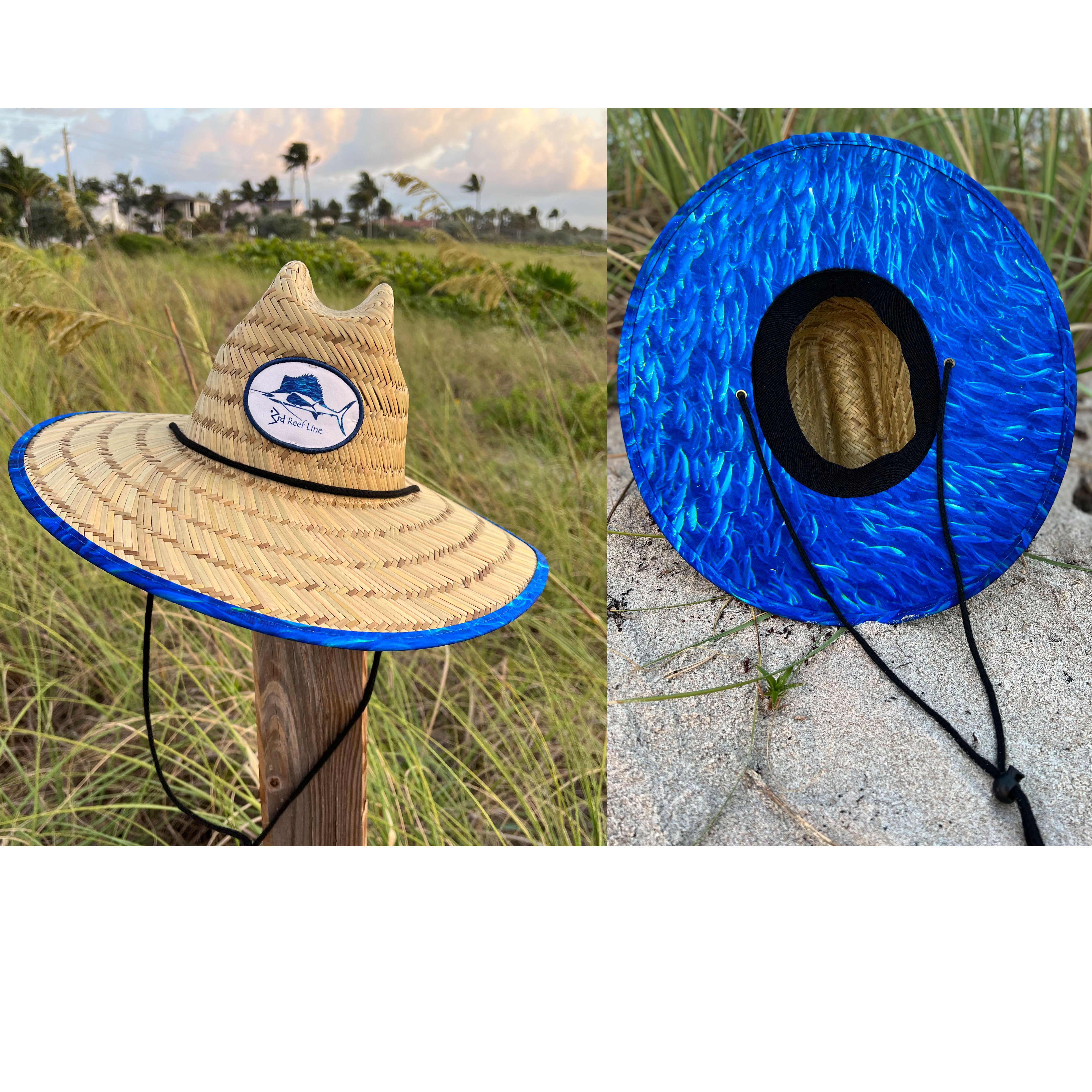 Bait-ball Offshore Straw Hat – 3rd Reef Line